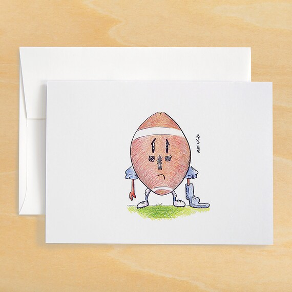 SAD Football Greeting Card Sports Injury Greeting Card - Etsy