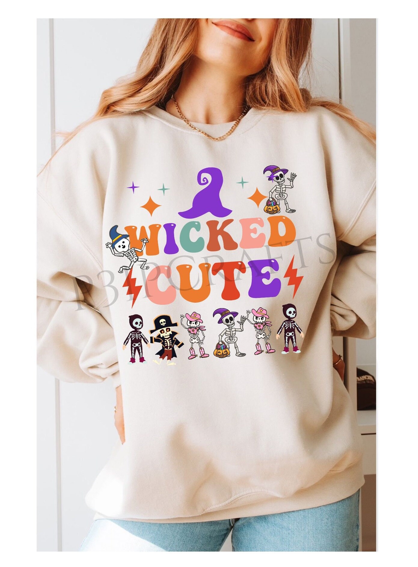 Wicked Cute Skeletons Halloween Png Svg, Cute Halloween Png Svg, Cute ...