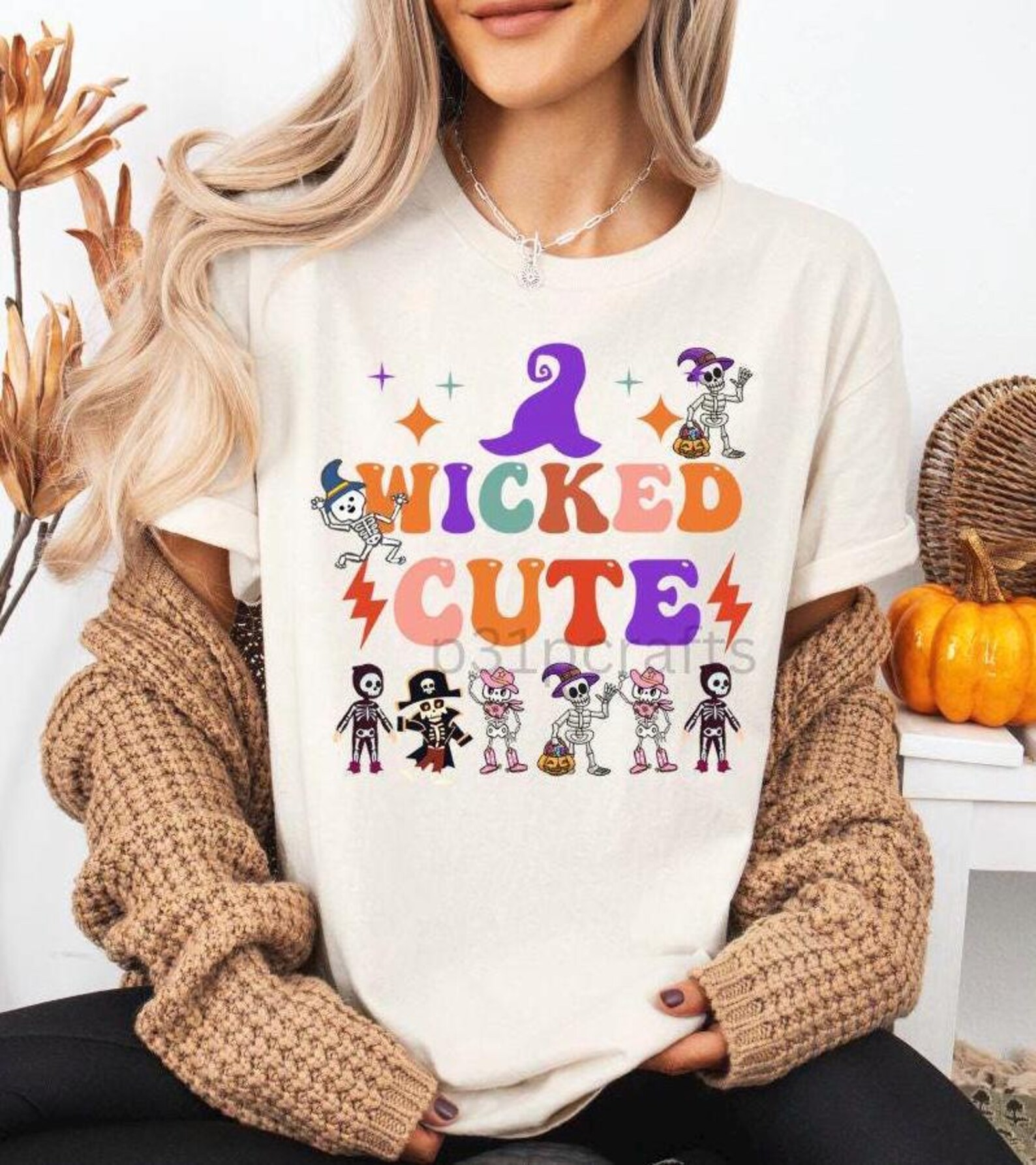Wicked Cute Skeletons Halloween Png Svg, Cute Halloween Png Svg, Cute ...