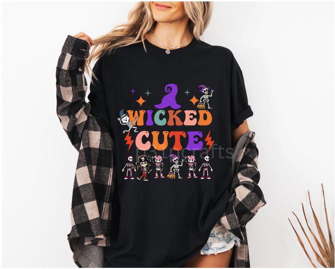 Wicked Cute Skeletons Halloween Png Svg, Cute Halloween Png Svg, Cute ...