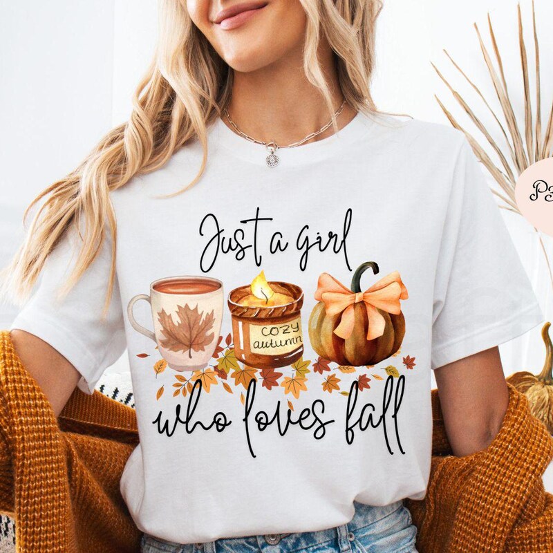 Girl Fall Svg - Etsy