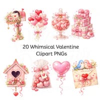 Cute Valentine Clipart Set -personal and Limited Commercial Use- Monkey ...