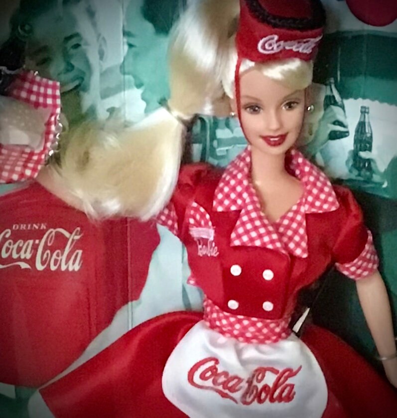 Vintage Barbie Coca-cola Collector Edition 1998 & 2001 Mattel - Etsy