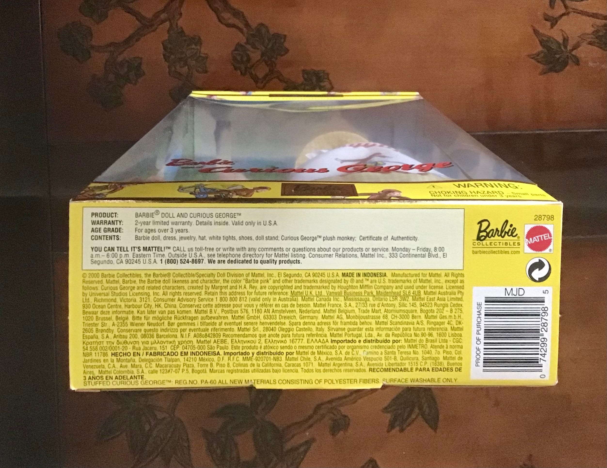 Vintage Barbie 2000 Curious George Collectors Edition Keepsake ...