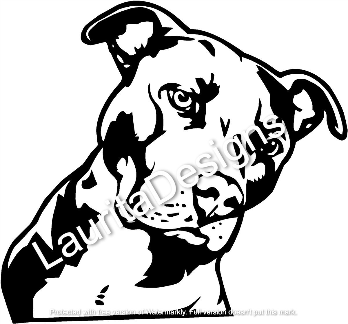 Pitbull SVG / Dog / Cut File / Cricut / Silhouette / Design Space - Etsy UK