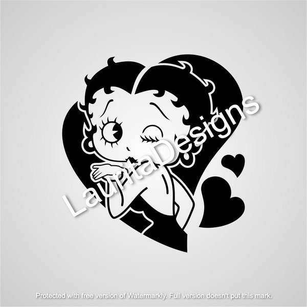 Betty Boop Svg - Etsy
