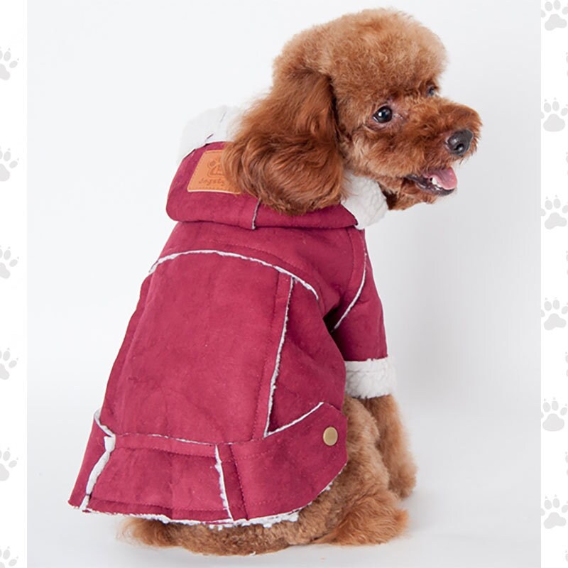Fabulous Sherpa Coat With Hood for Small Dogs in Pink Wine or - Etsy