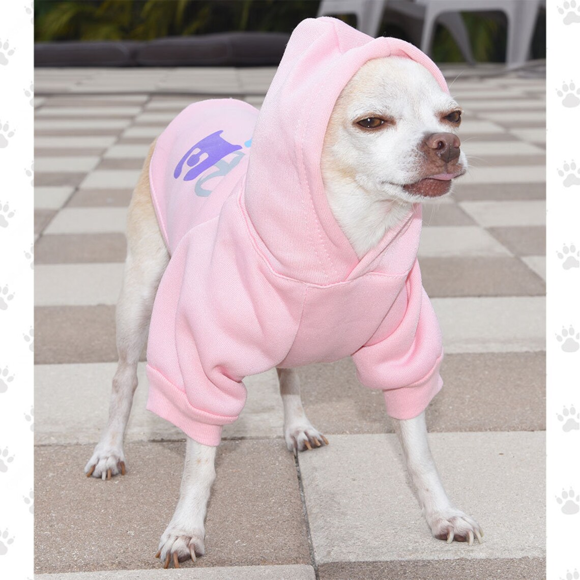 Pink Love Hoody for Small Dogs XS-L | Etsy