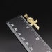 10K GOLD Vintage My First Communion Religious Textured Cross Pendant ...