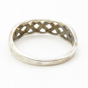 925 Sterling Silver Vintage Shiny Open Pretzel Knot Band Ring Sz 8 RG14341 - Etsy