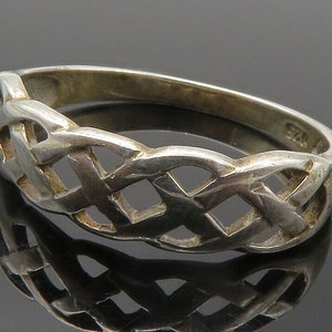 925 Sterling Silver Vintage Shiny Open Pretzel Knot Band Ring Sz 8 RG14341 - Etsy