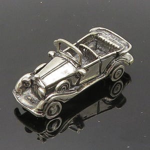 925 Sterling Silver Vintage Shiny Old Fashioned Toy Car SPINS TR2750 - Etsy