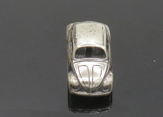 925 Sterling Silver - Vintage Dark Tone Shiny Buggy T… - Gem