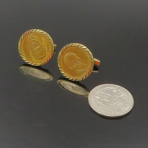 ISRAEL 22K GOLD & 18K GOLD Vintage Moshe Dayan Coin Cufflinks GOT041 - Etsy