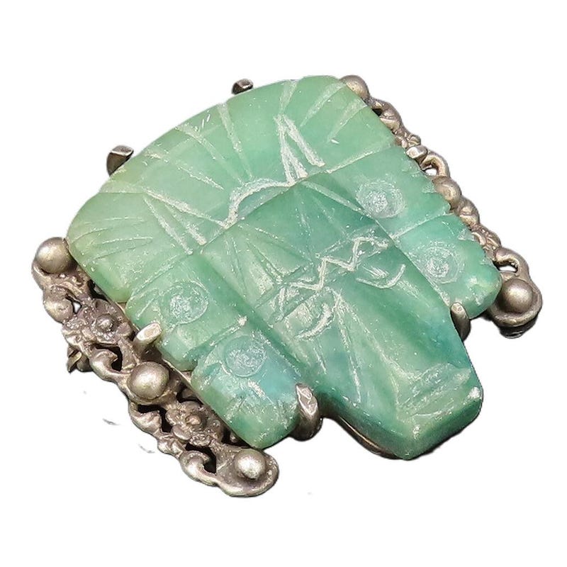Aztec Jade Brooch - Etsy