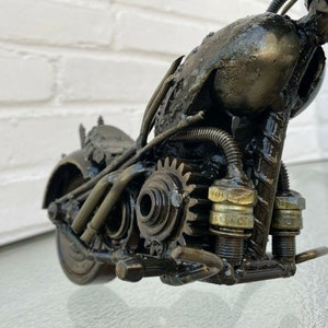 Collector Piece Skull Chopper Motorcycle Artwork Made of Parts Heavy - Etsy