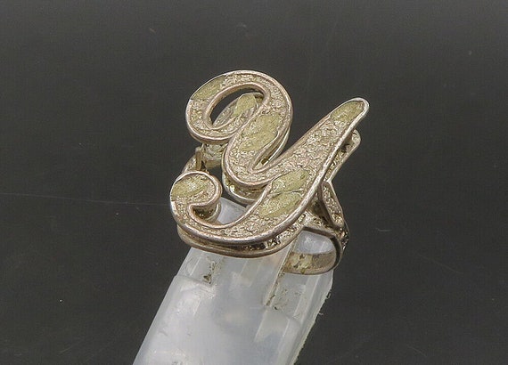 925 Sterling Silver - Vintage Rustic Letter Y Initial… - Gem