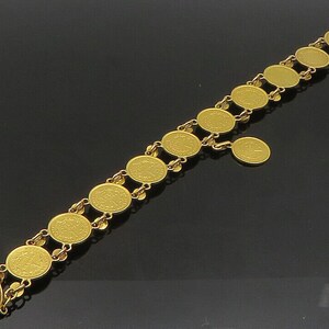 22K GOLD Vintage Shiny United States Dollar Coin Chain Bracelet GBR029 ...