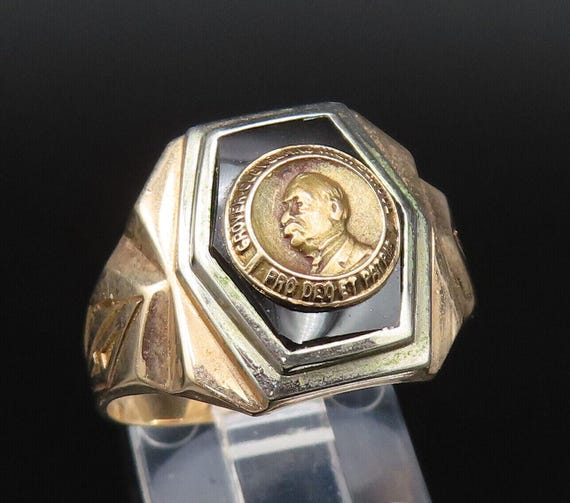 BALFOUR 10K GOLD Vintage Antik 1939 Cleveland HS Ring Sz 9 GR490
