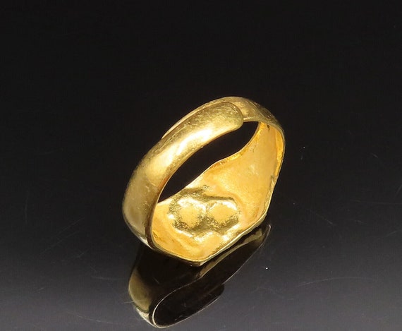 CHINESE 24K GOLD - Vintage Carved Symbols Adjustable … - Gem