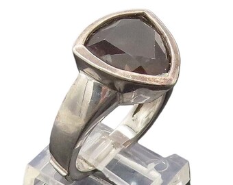 Sterling Silver Rose Quartz ELLE Ring - Etsy