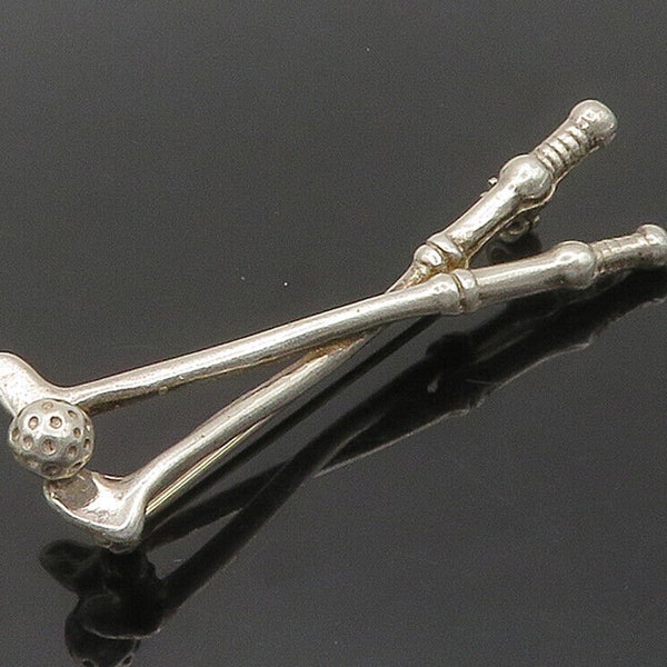 Antique Golf Club Brooch Sterling - Etsy