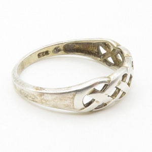 925 Sterling Silver Vintage Shiny Open Pretzel Knot Band Ring Sz 8 RG14341 - Etsy