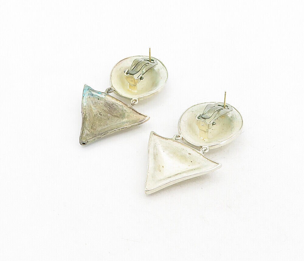 PETER BRAMS 925 Silver & 14K GOLD Vintage Hammered Dangle - Etsy