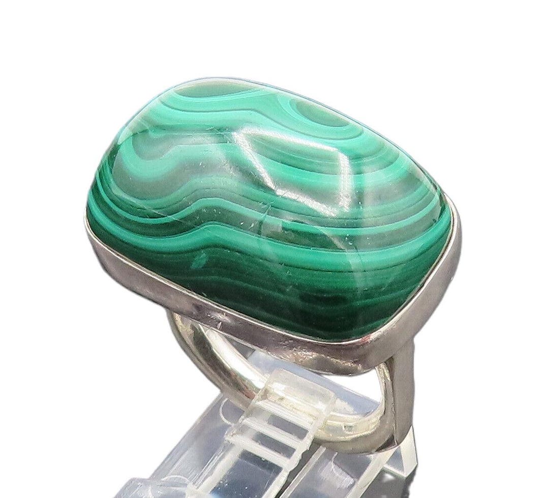 DTR JAY KING 925 Silver Vintage Cabochon Malachite Ring Sz 9 RG26261 - Etsy