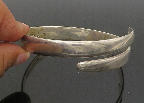 MMA 925 Sterling Silver Vintage Shiny Smooth Bypass B… - Gem