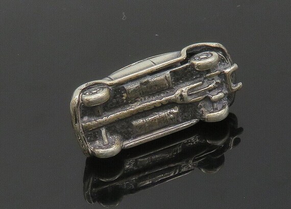 925 Sterling Silver - Vintage Dark Tone Shiny Buggy T… - Gem