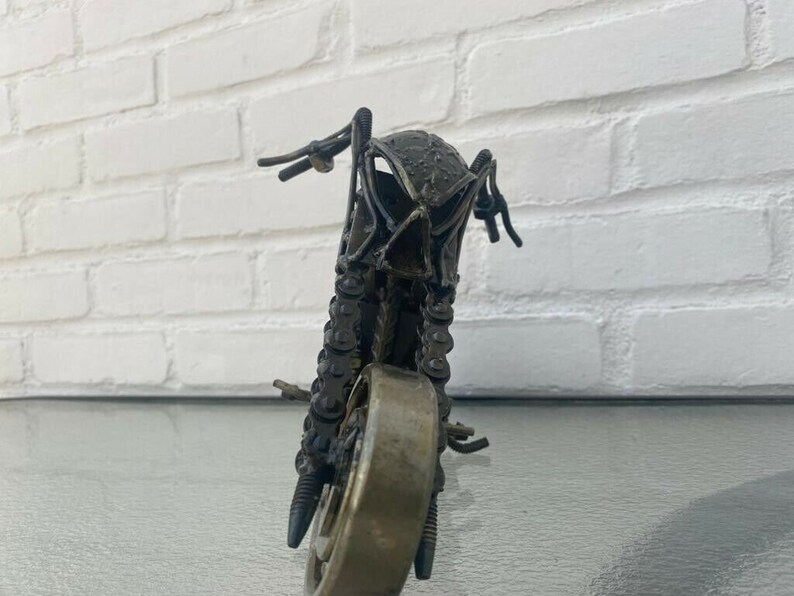 Collector Piece Skull Chopper Motorcycle Artwork Made of Parts - Etsy