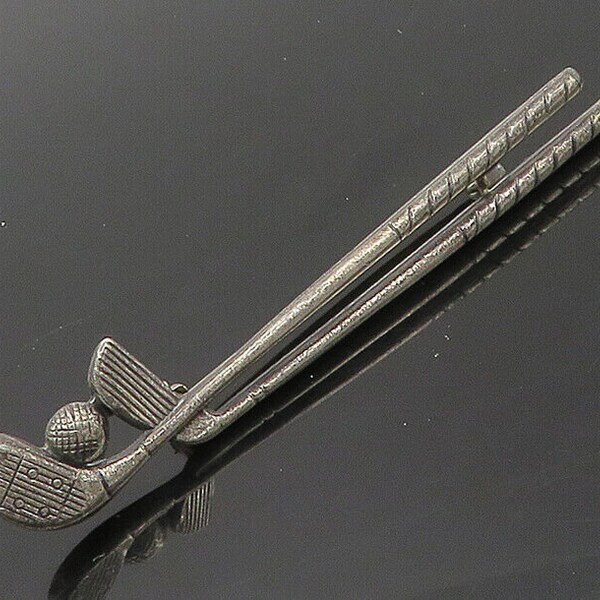 Antique Golf Club Brooch Sterling - Etsy