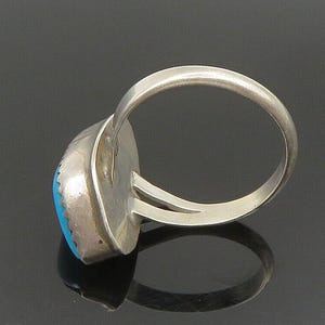 NAVAJO 925 Sterling Silver Vintage Triangular Turquoise Ring Sz 7.5 RG24210 - Etsy