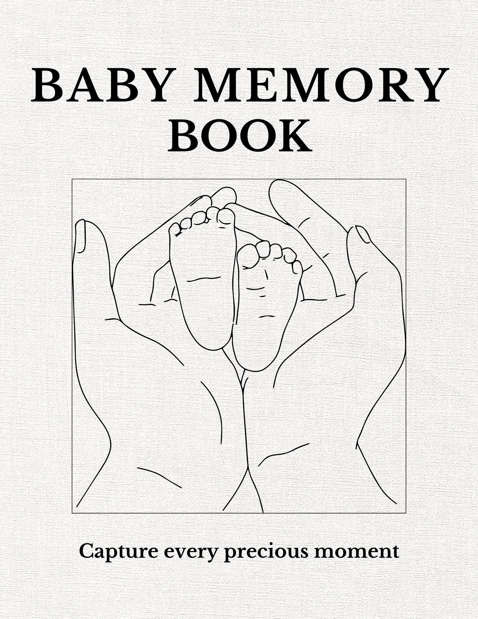 Baby Book, Printable Baby Book Pages, Baby Memory Book, Baby Book First ...