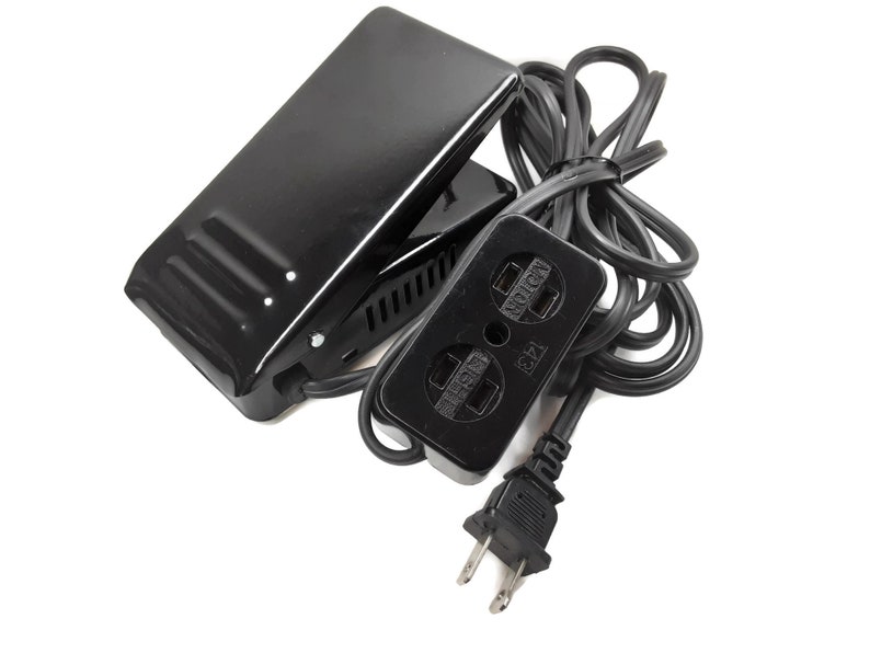 Universal Home Sewing Machine Foot Control Pedal W/light & Motor Block ...