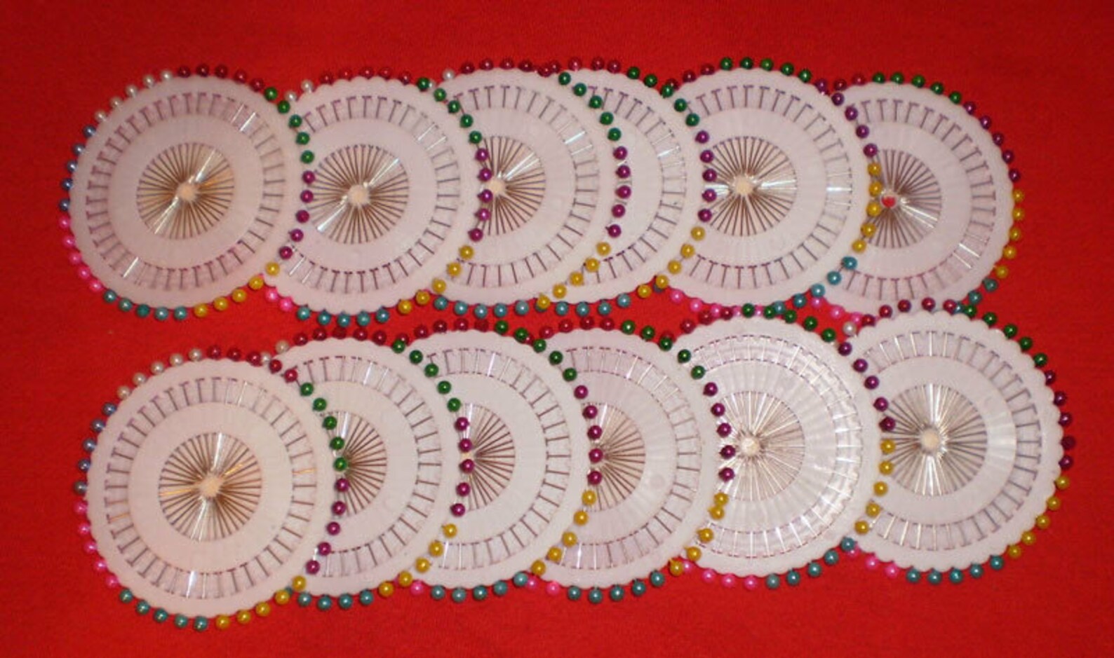 1440 Pcs Assorted Color Sewing Faux Pearl Round Head Corsage - Etsy