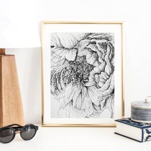 Floral Print Set of Two / 8 X 10 / Botanical Printable Wall | Etsy