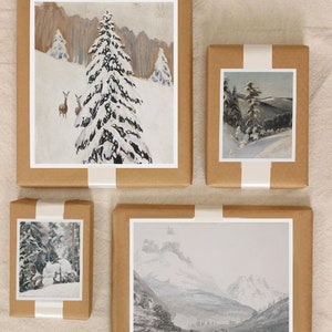 Set of 4 Printable Gift Wrap Topper Prints | Print at Home!! Download ...