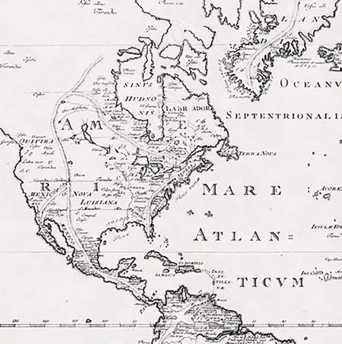 Map of the World 8x10 VINTAGE Art Print | Download Only Antique Neutral ...