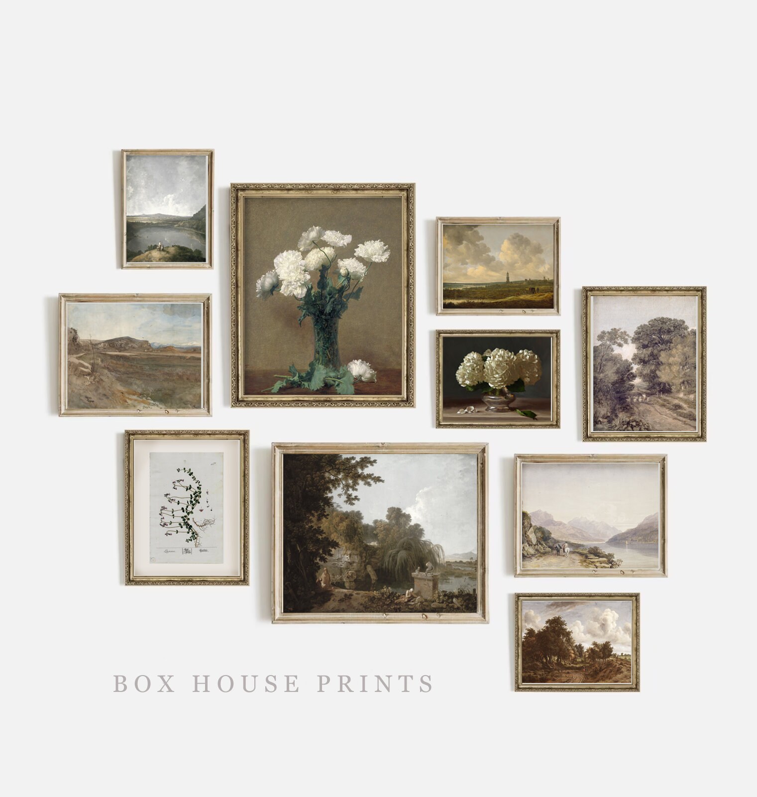 Country Farmhouse Art Print SET | Neutral Muted | Download Only | Set ...
