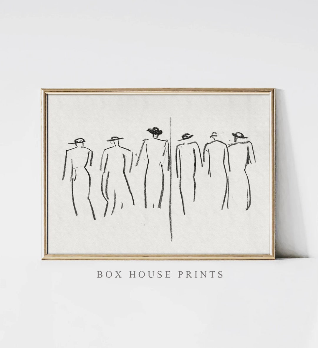 Minimalist Character Print VINTAGE Art Print | Download Only Antique ...