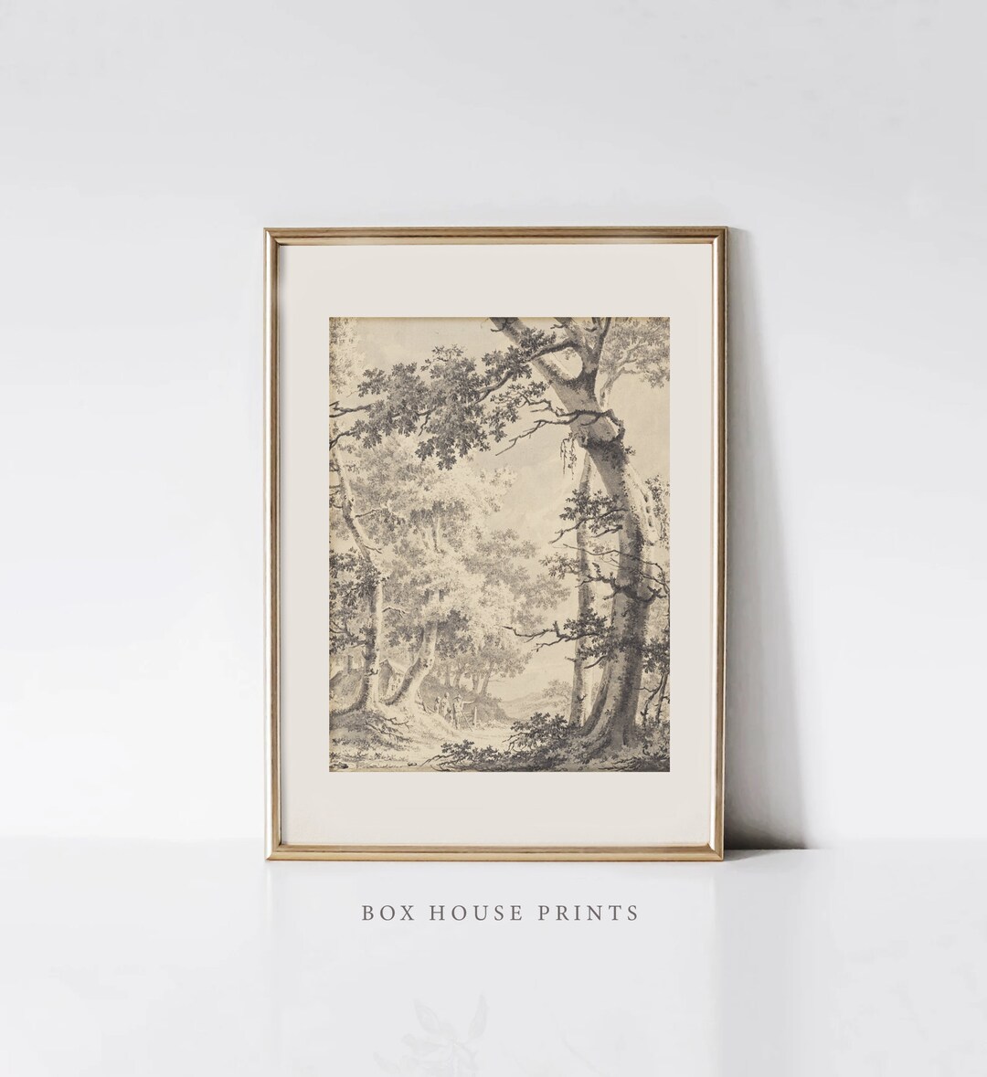 Rustic Tree Art Prints Neutral Art Botanical Art - Etsy