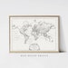 Map of the World 8x10 VINTAGE Art Print | Download Only Antique Neutral ...