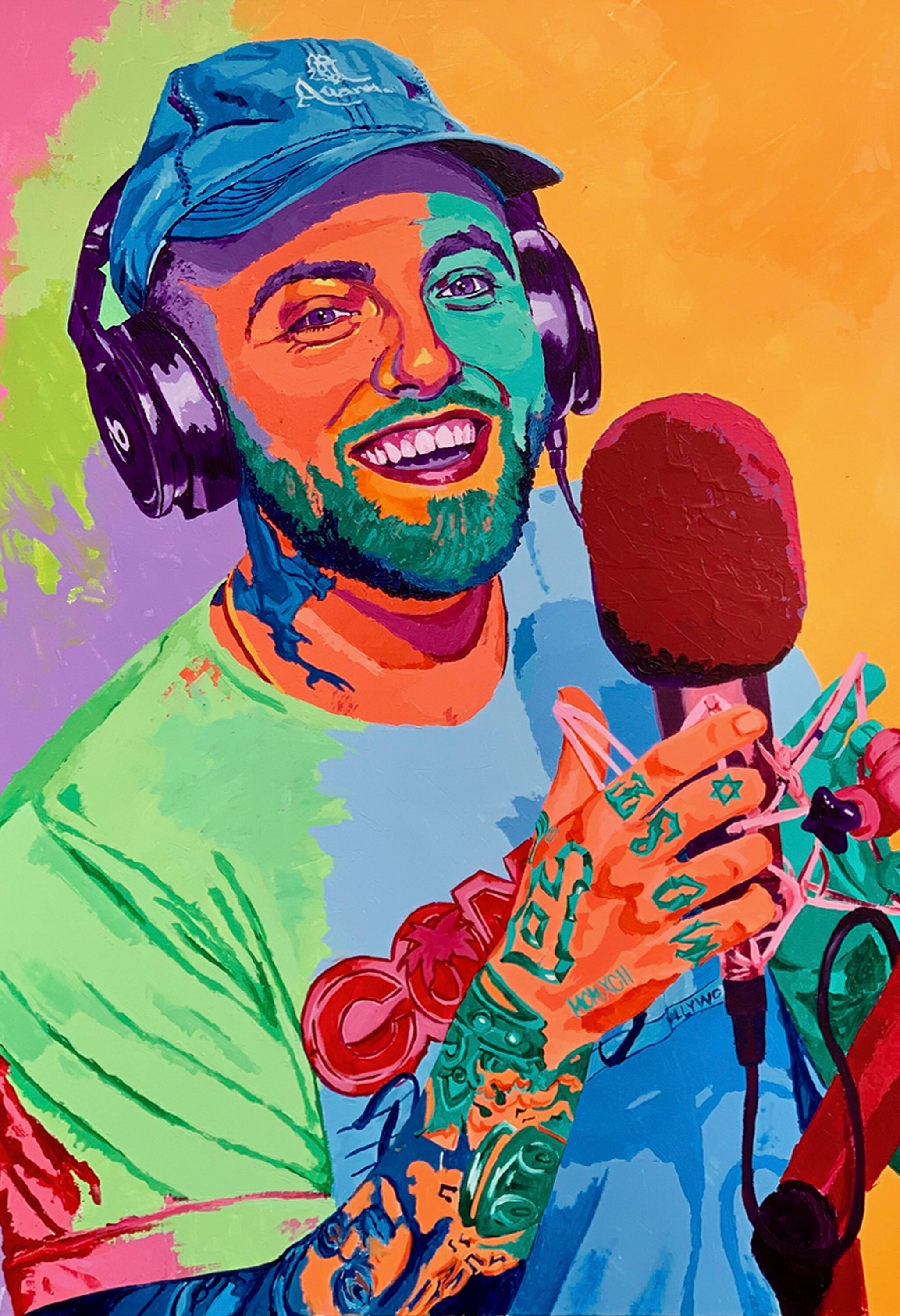 Digital Mac Miller Illustration print Art & Collectibles Drawing ...