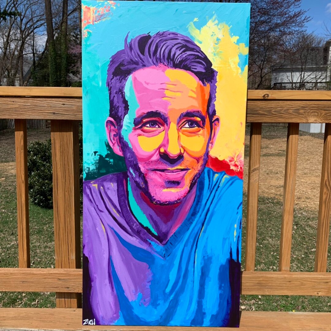 Ryan Reynolds Original Painting - Etsy