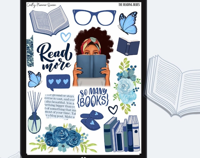 Book Printable, Planner Stickers, Digital Journaling Stickers ...