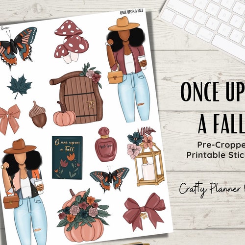 Fall Printable Stickers Autumn Planner Stickers Fall - Etsy