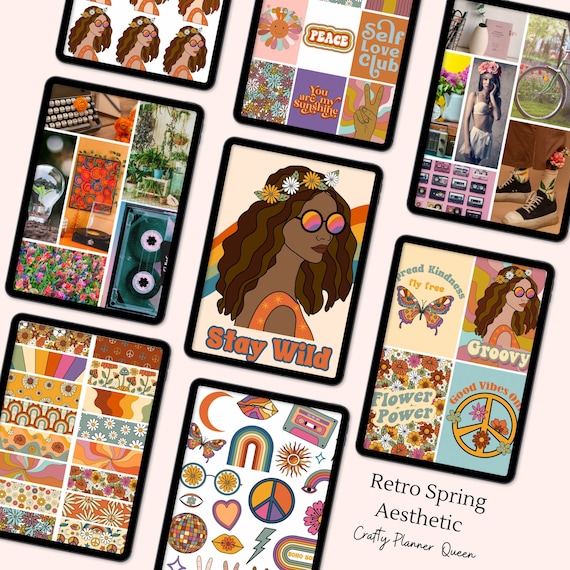 Journaling and Planner Kit Art Stationery Retro Printables - Etsy