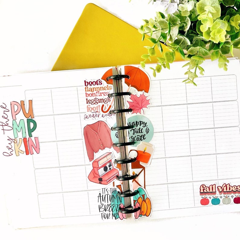 Fall Printable Stickers, Autumn Planner Stickers, Fall Clipart and ...